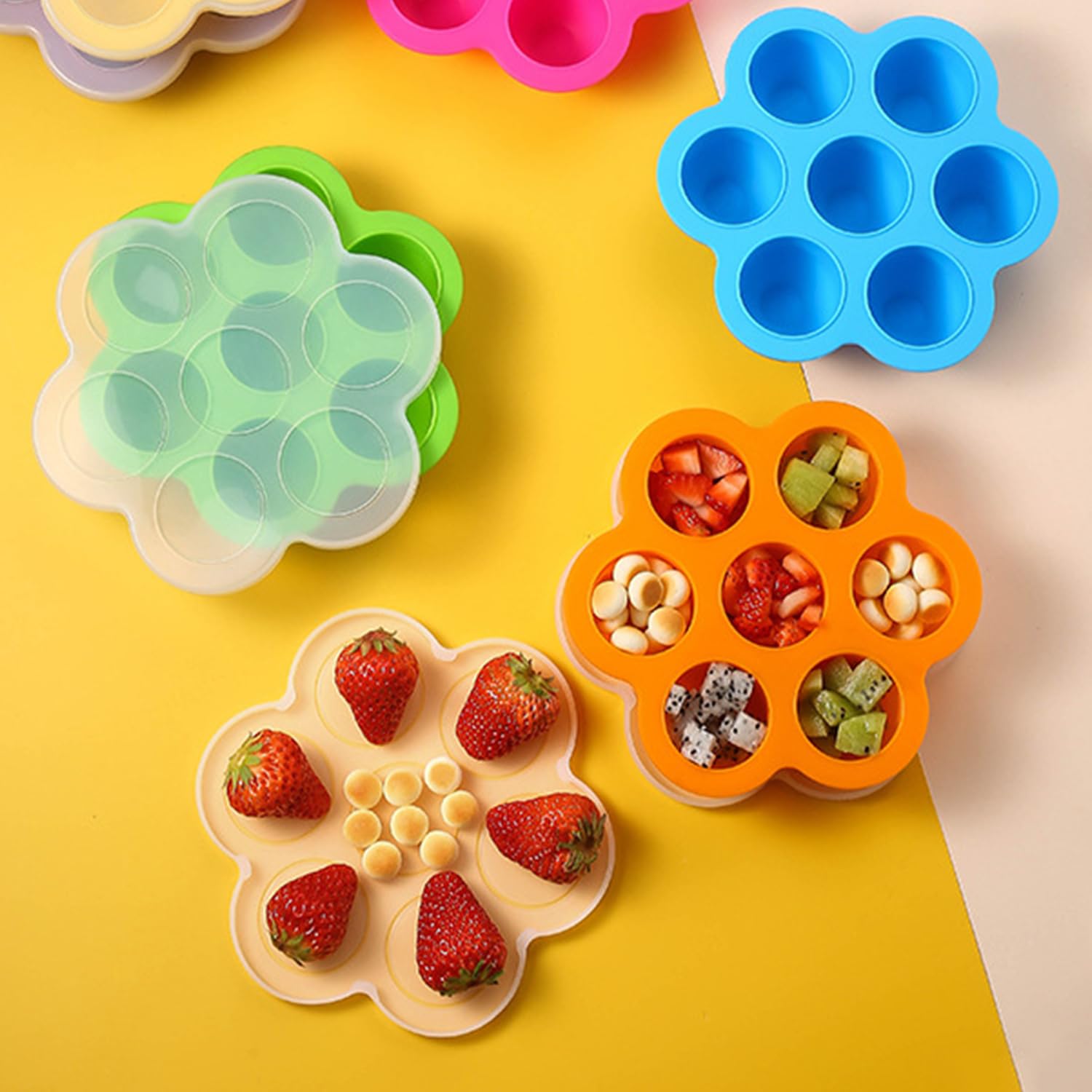 2 PCS Egg Bites Silicone Mold, Sous Vide Egg Bite Maker, Fits Instant Pot 5,6,8 qt Pressure Cooker