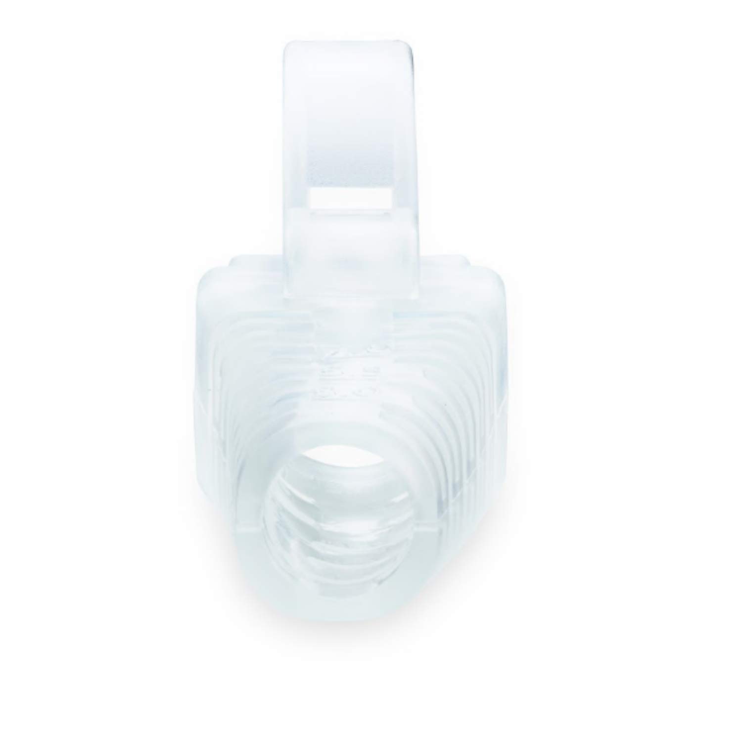trueCABLE RJ45 Strain Relief Boots, Large 5.5 to 7.0mm Cut-to-Fit PVC Plug Cover, Transparent, 100 Pieces