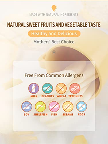 Baby Mum-Mum Rice Rusks, Vegetable, 24 Pieces (Pack of 6) Gluten Free, Allergen Free, Non-GMO, Rice Teether Cookie for Teething Infants