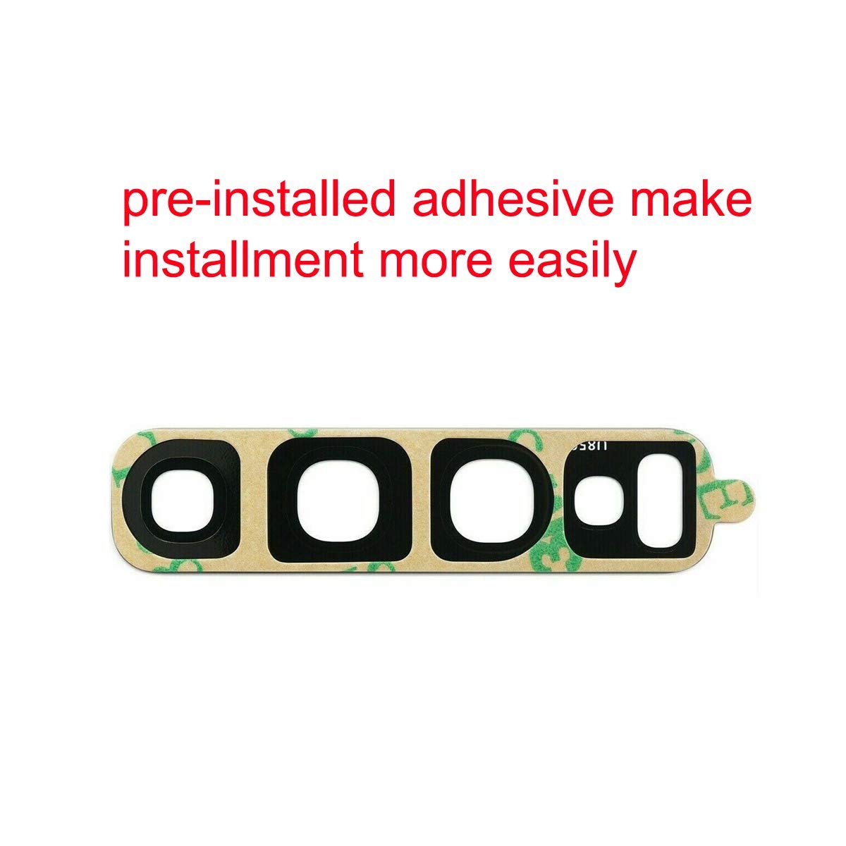 2 Pcs OEM Back Rear Camera Glass Lens with Adhesive Replacement and Installment Tool for Samsung S10 & S10 Plus