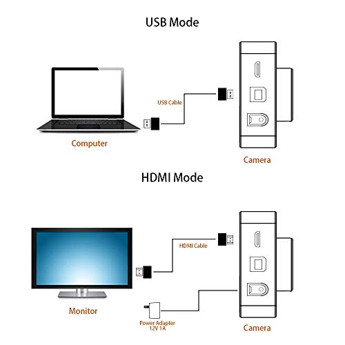 HAYEAR 34MP 1080P 60FPS 2K Full HD HDMI USB C-Mount Electronic Industry Microscope Camera Kit Digital Magnifier for PCB Repair + 100X C-Mount Lens+8" HD LCD Monitor + 40 LED Illumination Lamp
