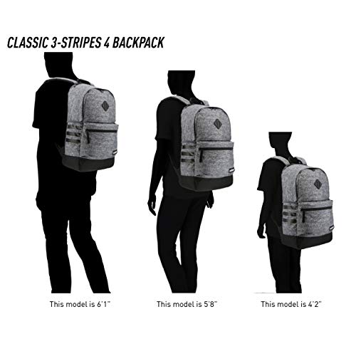 adidas Classic 3S Backpack, Onix/Black, One Size