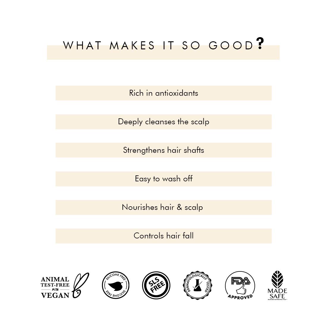 mCaffeine Naked and Raw Coffee Shampoo - Hair Loss Shampoo - Controls Hair Fall and Nourishes with Protein - Sulphate and Silicone Free - 8.45 oz
