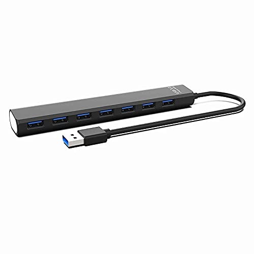 SHYPT USB 3.0 7-Port USB Hub High Speed 5Gbps 3.0 Hub Splitter USB-Hub for Laptop and Desktop