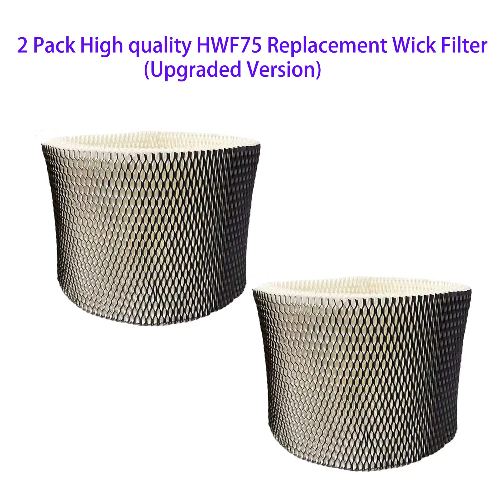 HOMFILBIT HWF75 Replacement Wick Filter Fit for Holmes HWF75 HWF75CS HWF75PDQ-U HF222, Replace Filter D (2 Pack)