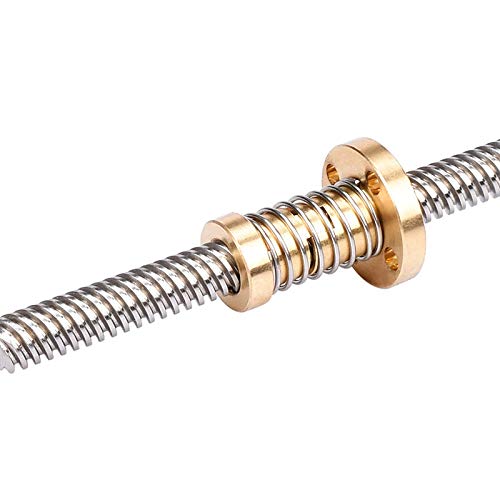T8 Anti Backlash Spring Loaded Nut Elimination Gap Nut for 8mm Threaded Rod Lead Screws DIY CNC 3D Printer Parts liuqiangmeiguo (Size : Lead 4mm)
