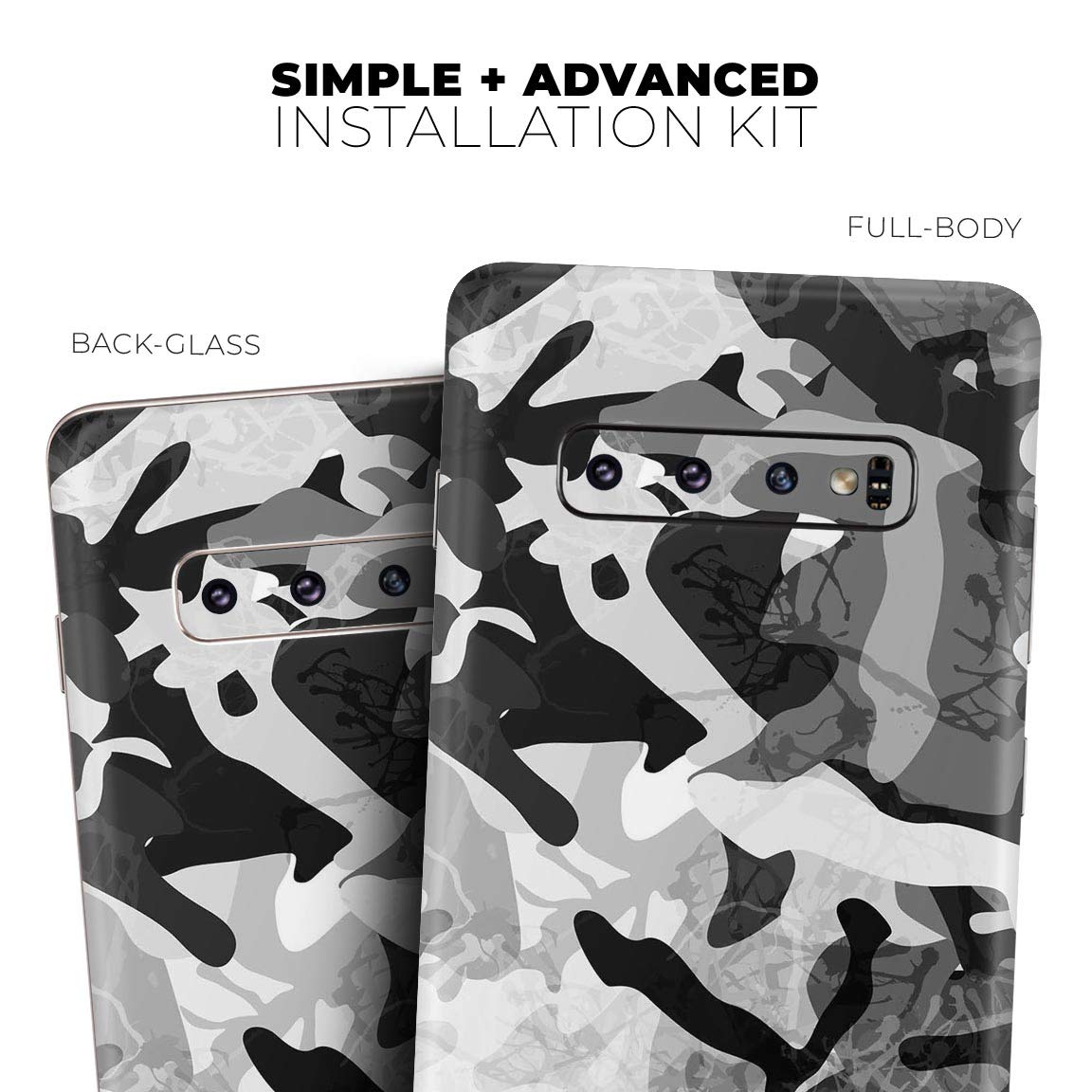 DesignSkinz Desert Snow Camouflage V2 Protective Vinyl Decal Wrap Skin Cover Compatible with The Samsung Galaxy S20 (Screen Trim & Back Glass Skin)