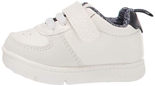Carter's baby boys Kyle Fashion Sneaker First Walker Shoe, White, 3.5 Infant US