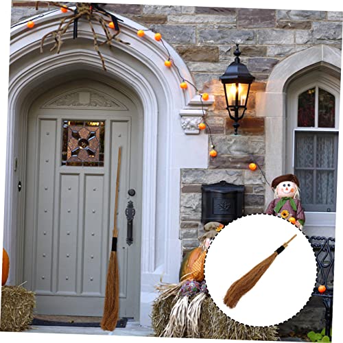 2 Pcs Halloween Broom Halloween Witch Broom Props Housekeeping Cleaning Tool Retractable Broom Portable Kids Halloween Costume Halloween Witch Besom Party Supplies Child Aldult