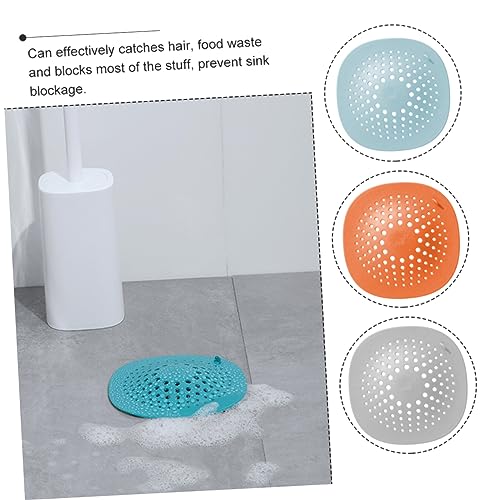 4pcs Anti-Clogging Floor Drain Bath tub Drain Covers tub Drain Covers for bathtubs Floor Drain Strainer Hair/Vegetable Scraps/Garbage Silicone Hair Catcher Sink Drain Stopper TPR