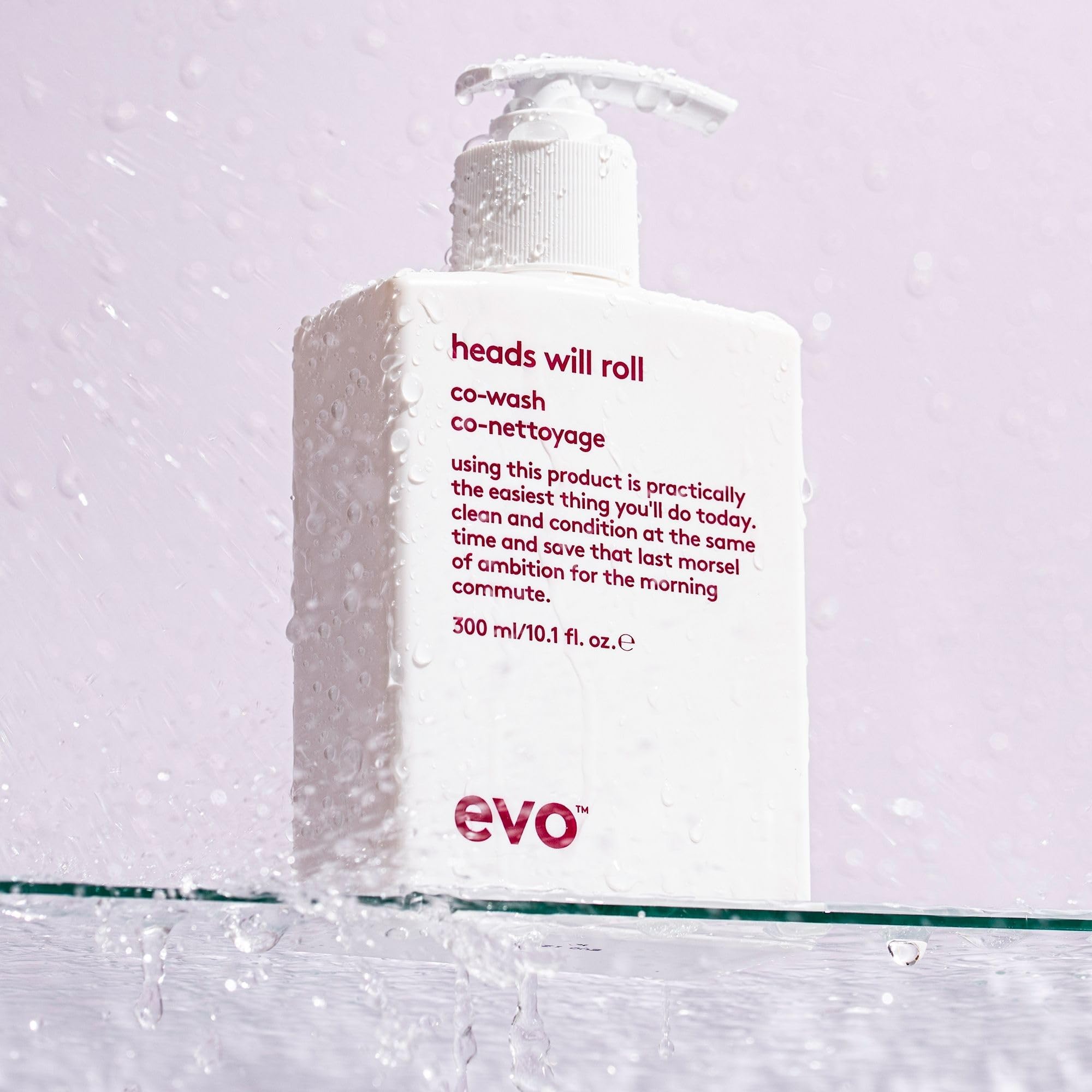 EVO Heads Will Roll Cleansing Conditioner for Curly Hair - Moisturizing Curl Defining & Frizz Eliminating - 300ml / 10.1fl.oz