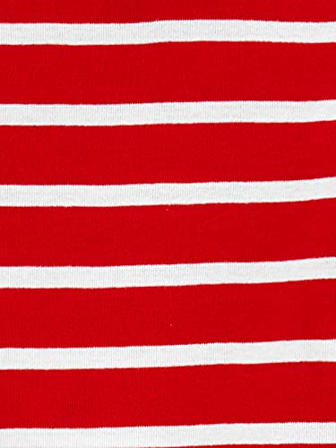 Simple Joys by Carter's Baby 3-Piece Snug-fit Cotton Holiday Pajama Set, Red Stripe/White Hearts, 18 Months