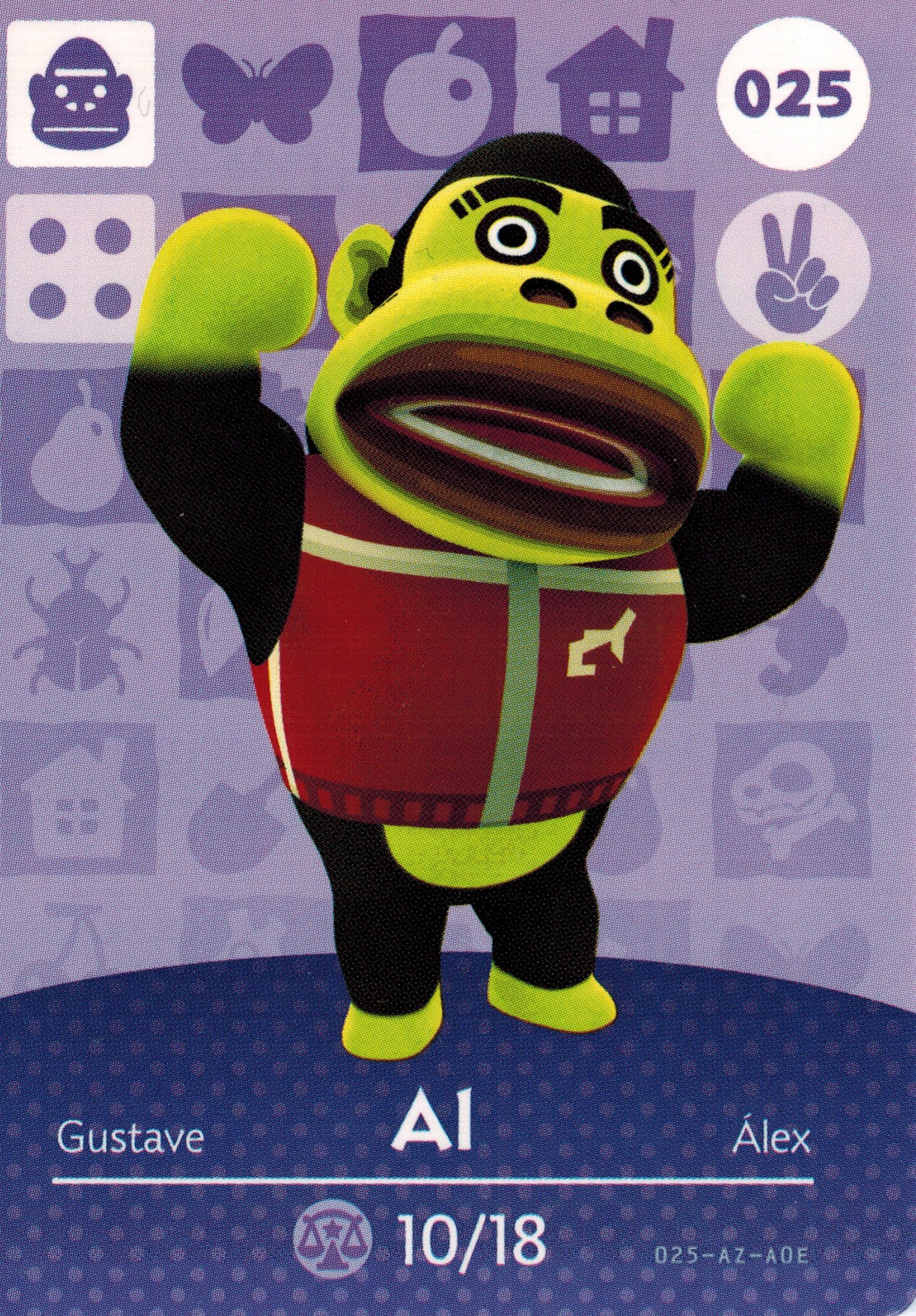 Animal Crossing Happy Home Designer Amiibo Card Al 025/100