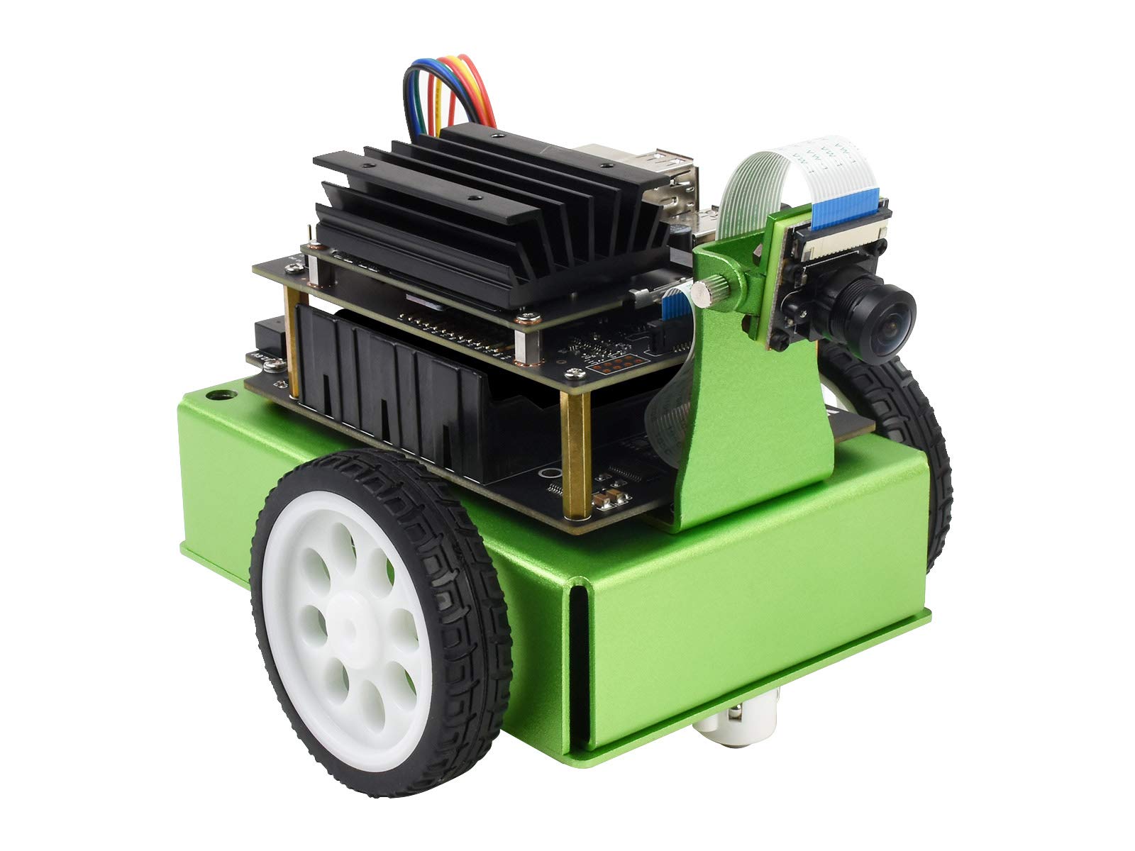JetBot 2GB AI Kit Accessories AI-Based Smart Robot Compatible with NVIDIA Jetson Nano 2GB Developer Kit (Doesn't Include 2GB Nano)
