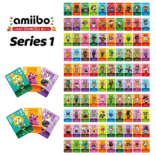 Animal Crossing Amiibo Card Set Work for Switch NS 3DS Games Series 1~4 Animals Crossing Magic Box Blue