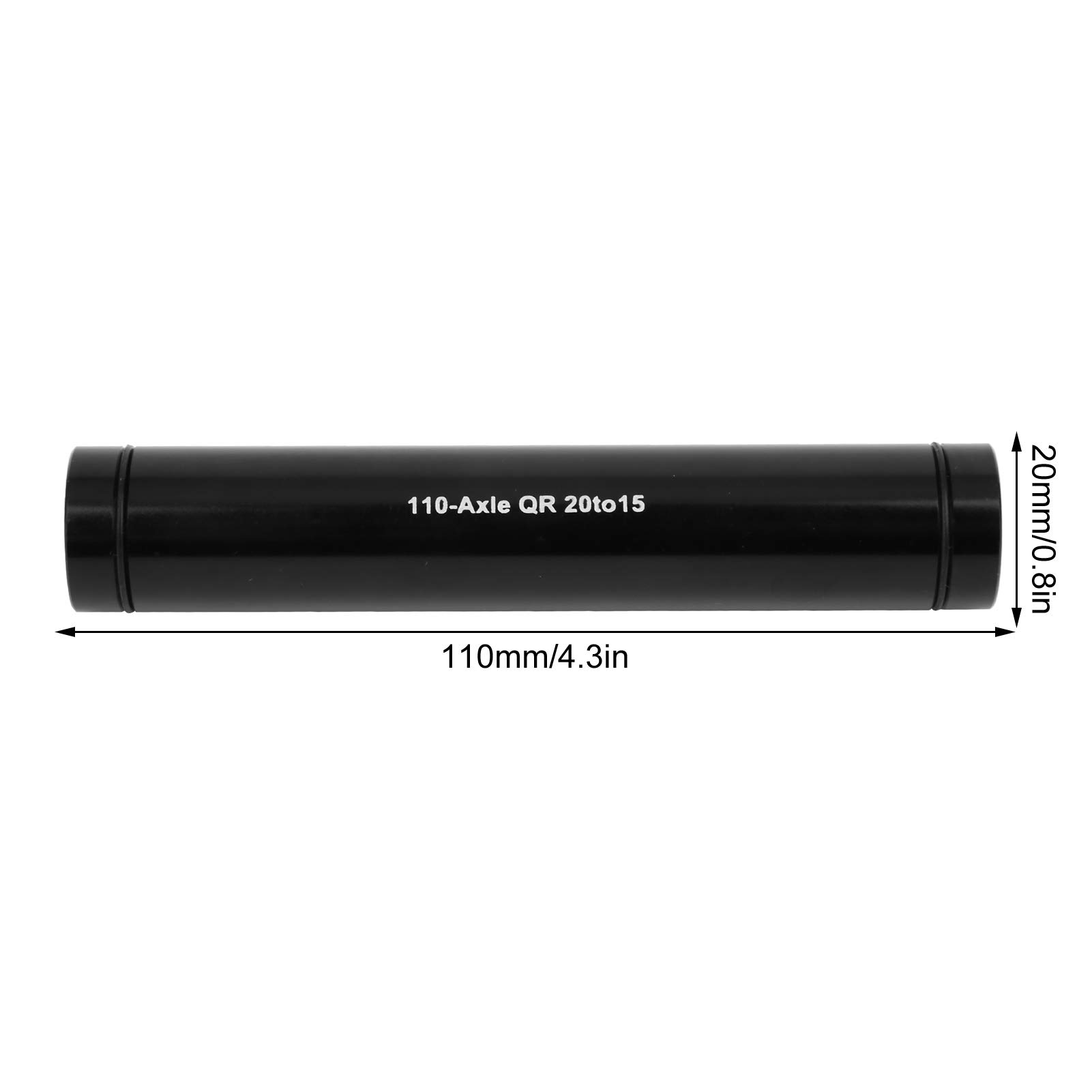 Wheel Hubs Tube Shaft Axle, 20mm to 15mm Aluminium Alloy Wheel Fork Axle Hub Conversion Adapter(110 Open Gear)