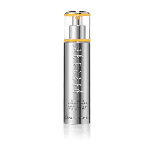 Elizabeth Arden PREVAGE Daily Face Serum 2.0, Anti Aging Serum for Face and Neck, Now With 4x Antioxidant Power, Improves Elasticity, Tones, Textures, Dark Spots, and Brightens Skin, 1.7 oz Tube