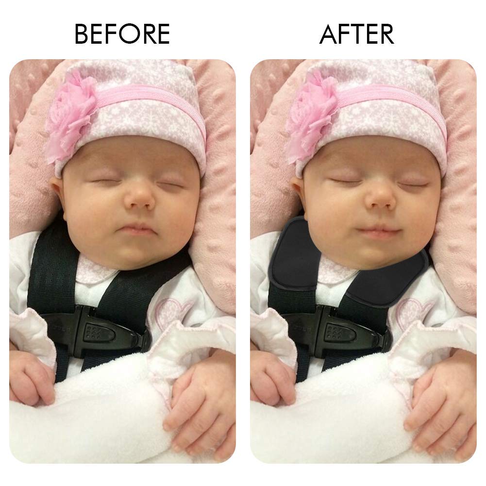 3 pc Cushion Shoulder Harness Pad Covers and Handlebar Covers Grips Slip On for JOOVY Joggers Baby Child Strollers and/or Car Seats Accessories Replacement Parts (3 pc Cushions Only)