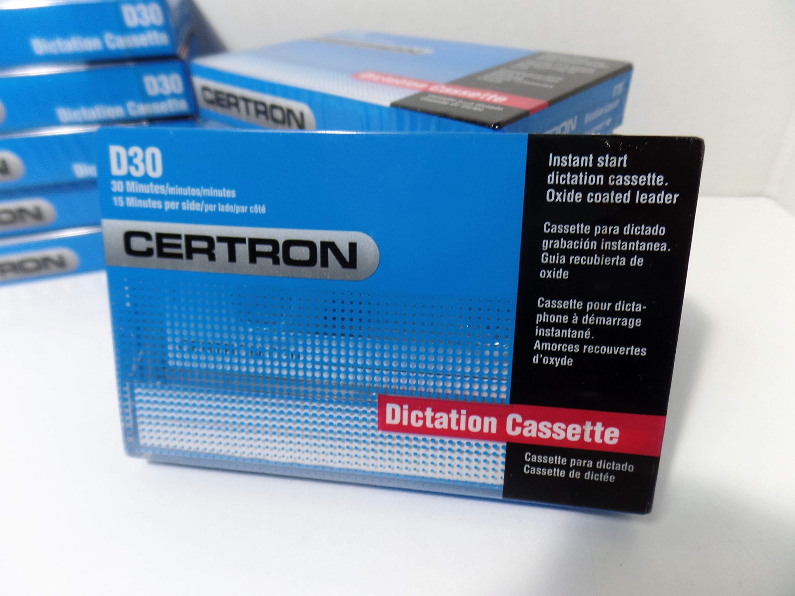 Certron Blank Recording Audio Cassette D30 Minutes - 10 Cassettes per Order