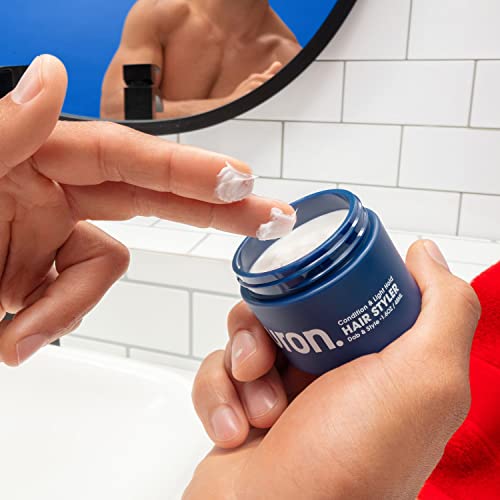 Huron - Men's Versatile Grooming Cream with Light Hold and Matte Finish. Conditions & Smooths Hair. Fresh, Clean Scent. 100% Vegan. 1.6 oz.