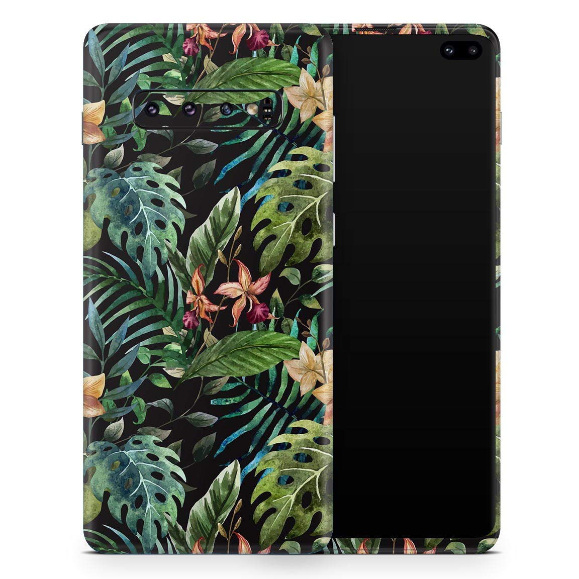 DesignSkinz Tropical Forest v1 Protective Vinyl Decal Wrap Skin Cover Compatible with The Samsung Galaxy S20 (Screen Trim & Back Glass Skin)