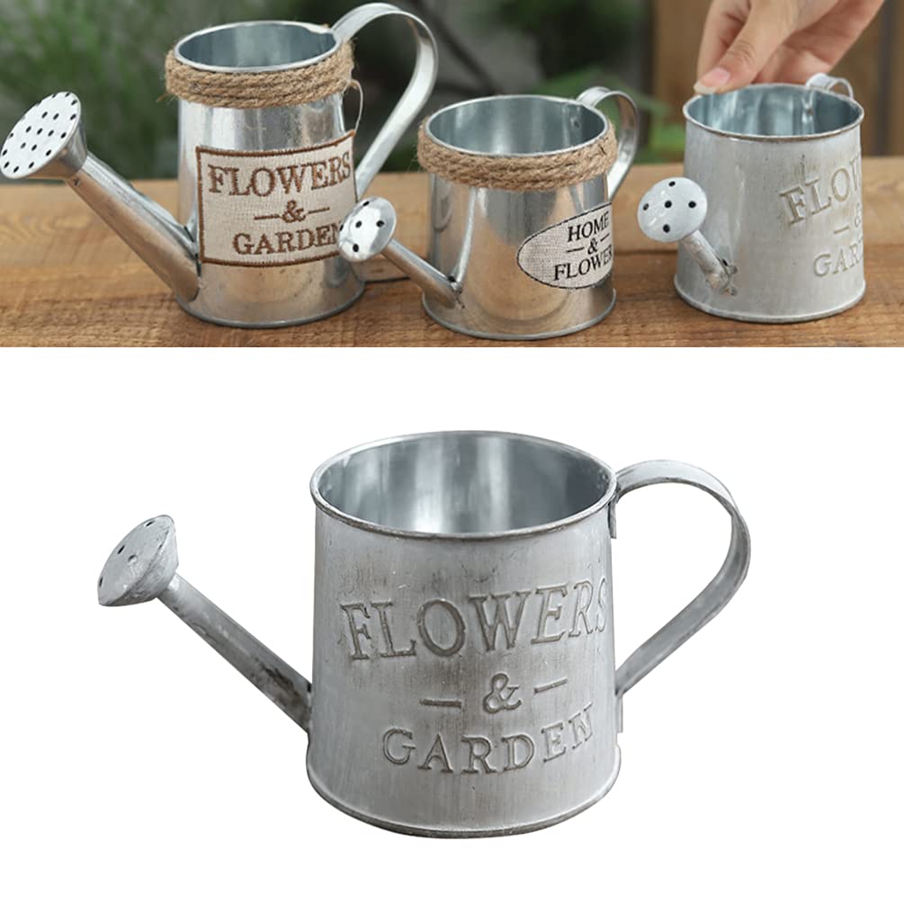 ARTIBETTER Iron Metal Jug Mental Jug Home Ornament Rustic Style Jug
