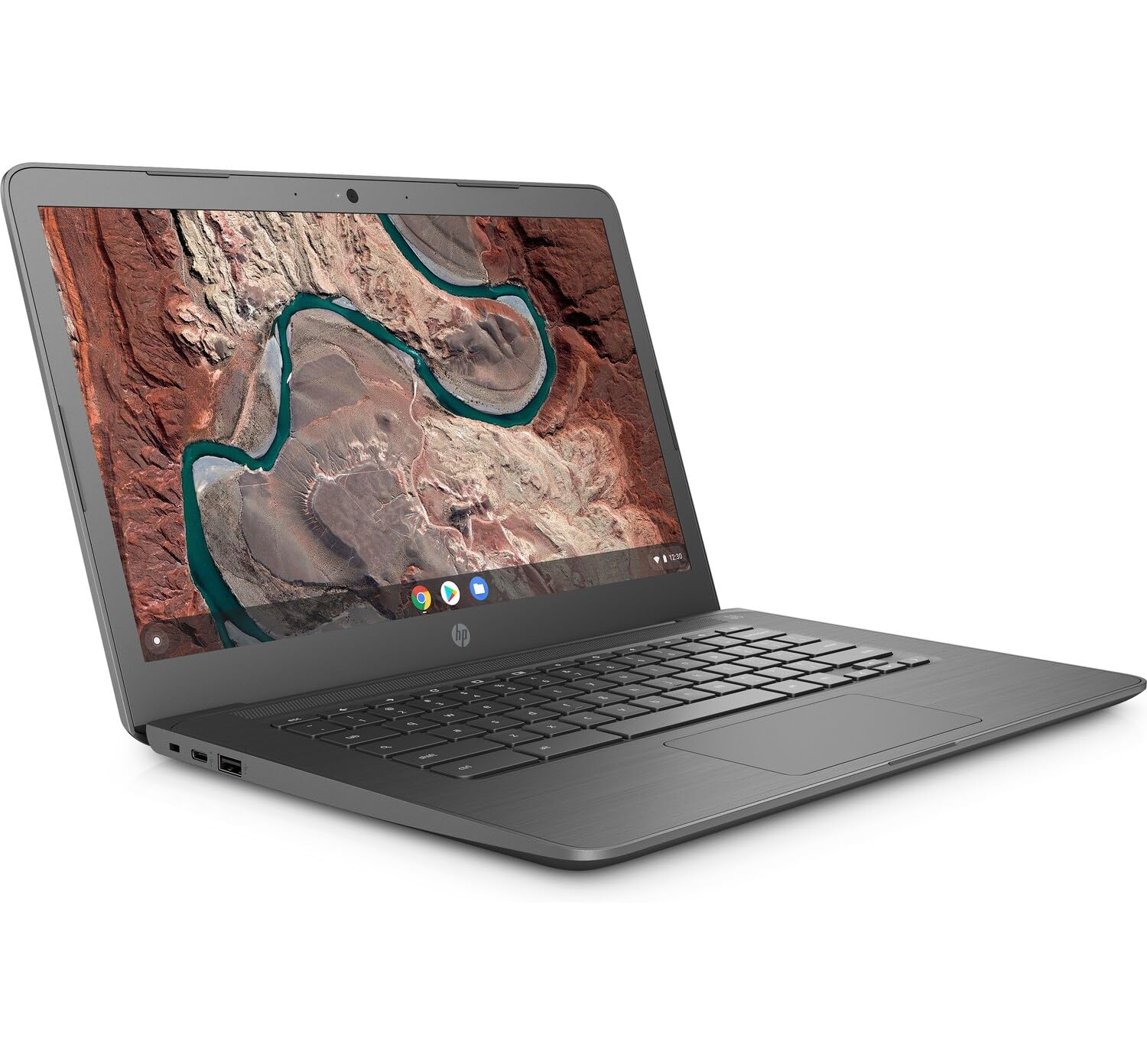 HP Chromebook 14-inch Laptop with 180-Degree Swivel, AMD Dual-Core A4-9120 Processor, 4 GB SDRAM, 32 GB eMMC Storage, Chrome OS (14-db0020nr, Chalkboard Gray) (Renewed)