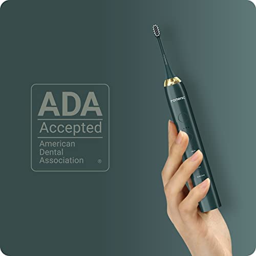 Hyslor Electric Toothbrush, Sonic Electric Toothbrush for Adult, 330 Days on Single Charge, 5 Modes 3 Intensity Levels, Pressure Sensor, 2 Minute Timer, 30 Second Interval, Smart Memory Mode