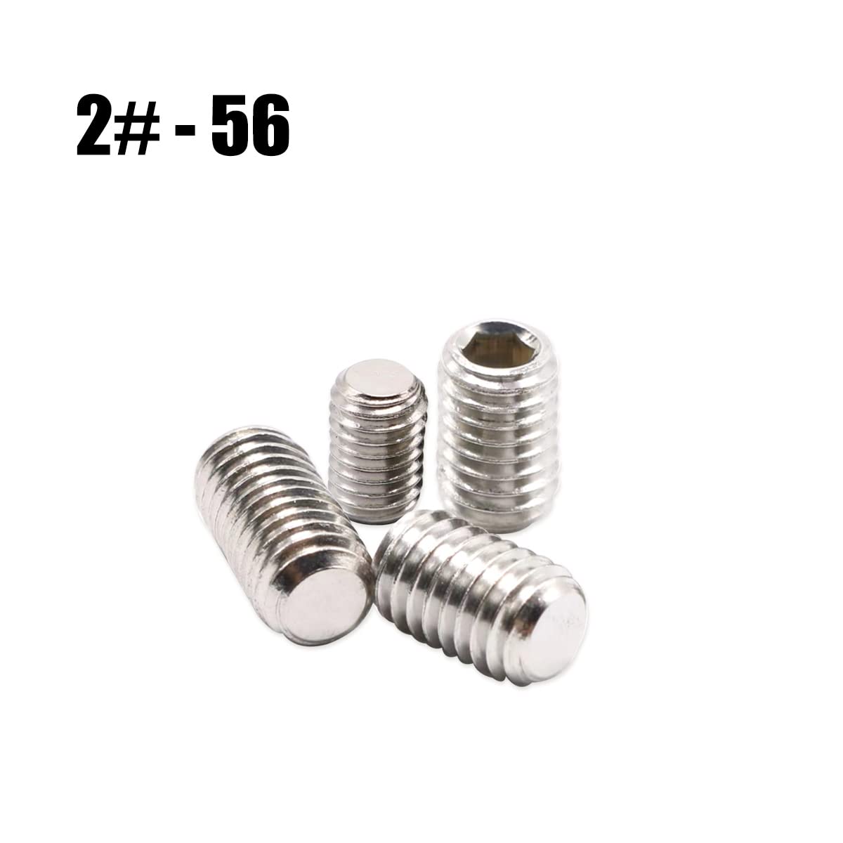 2-56 x 5/32", 2-56 x 5/32" Hex Screw, 2-56 x 5/32" Socket Screw, 2-56 x 5/32" Socket Set Screw, 2-56 x 5/32" Hex Socket, 2-56 x 5/32" Hex Socket Screw, 2-56 x 5/32" Screw, (15Pcs)