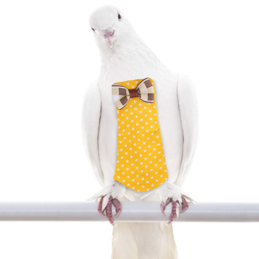 GLOGLOW Birds Diaper, Reusable Birds Flight Suits Nappy Diaper Clothes Washable Flight Nappy Parrot Diaper Nappies Parrots Pigeons Diaper (Yellow M)