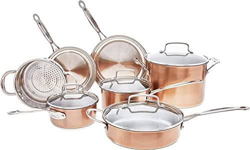 Chefâs Classic Stainless Color Series Cookware 11PC Set