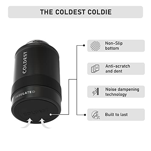 COLDEST Standard Can Cooler for Beer, Soda, Sparkling Water | Vacuum Insulated Stainless Steel Drink Sleeve Holder for 12 oz Regular Cans