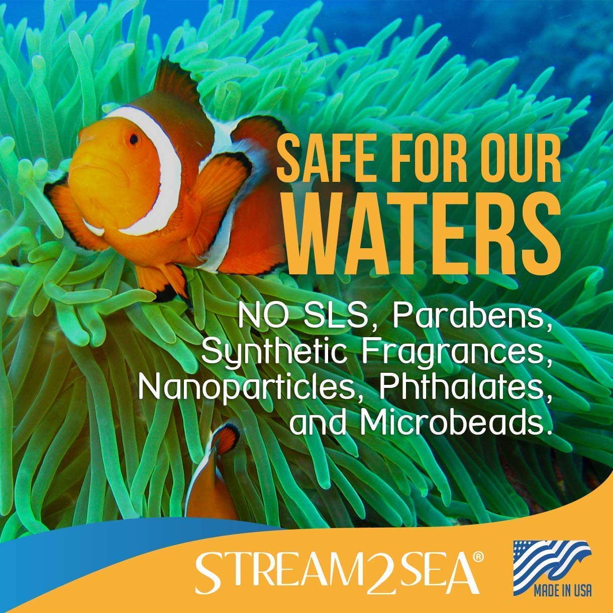 STREAM 2 SEA 3-in-1 Conditioning Shampoo and Body Wash and Leave-In Conditioner Bundle - UV Absorbent Moisturizing Protection for Skin and Body - Reef Safe, Paraben-Free and Biodegradable