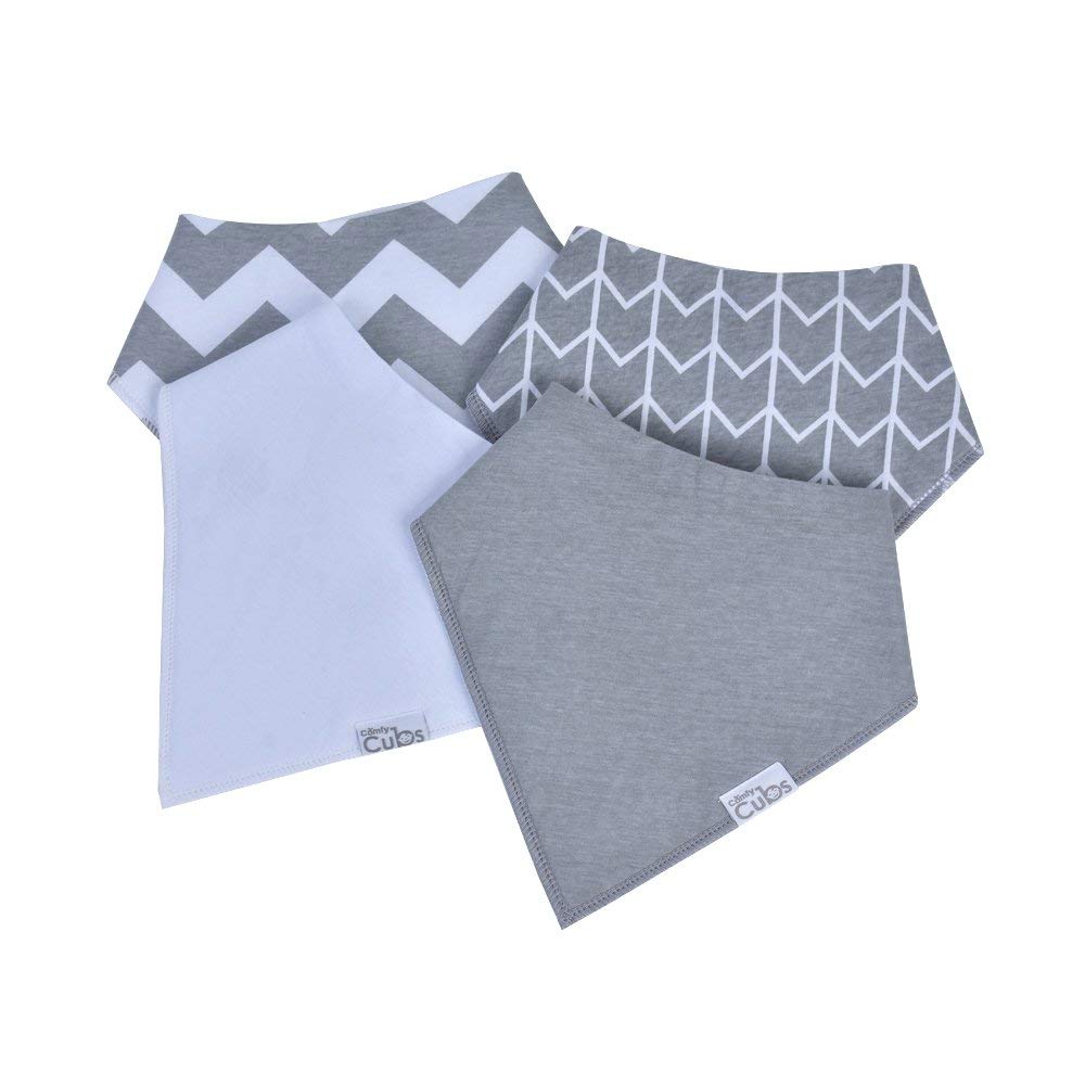 Comfy Cubs Muslin Baby Bibs, Drool Bibs, Adjustable with Easy Snaps, Teething & Drooling, Absorbent Bibs for Boys & Girls