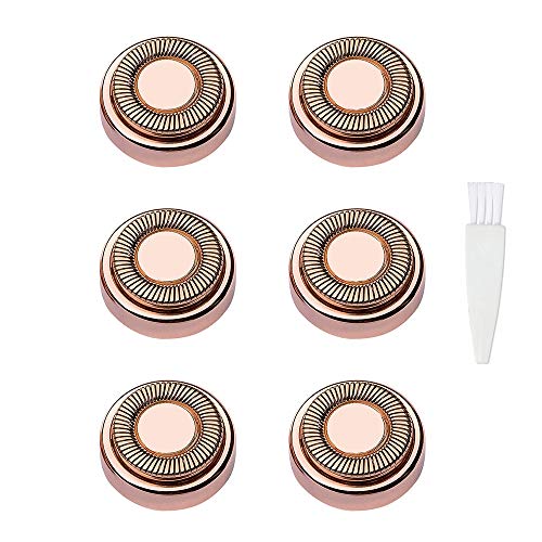 Facial Hair Remover Replacement Heads for Women, Painless Eyebrow Hair Remover Trimmer Blades, Perfect Touch and Smooth Finishing, with Cleaning Brush, As Seen ON TV