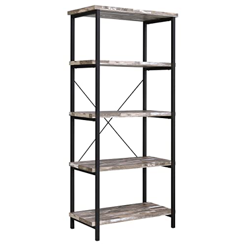 Coaster Furniture Bookcase Salvaged Cabin and Black 801552