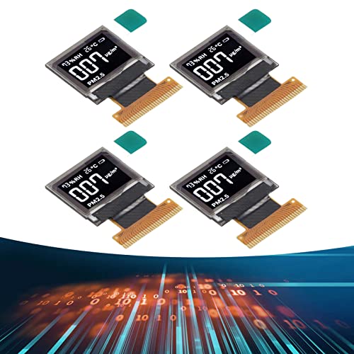 28PIN LCD Display Screen, 28PIN Organic Light Emitting Diode Display Self Illuminated Bright 64x48 0.66in Clear White Displaying for DIY