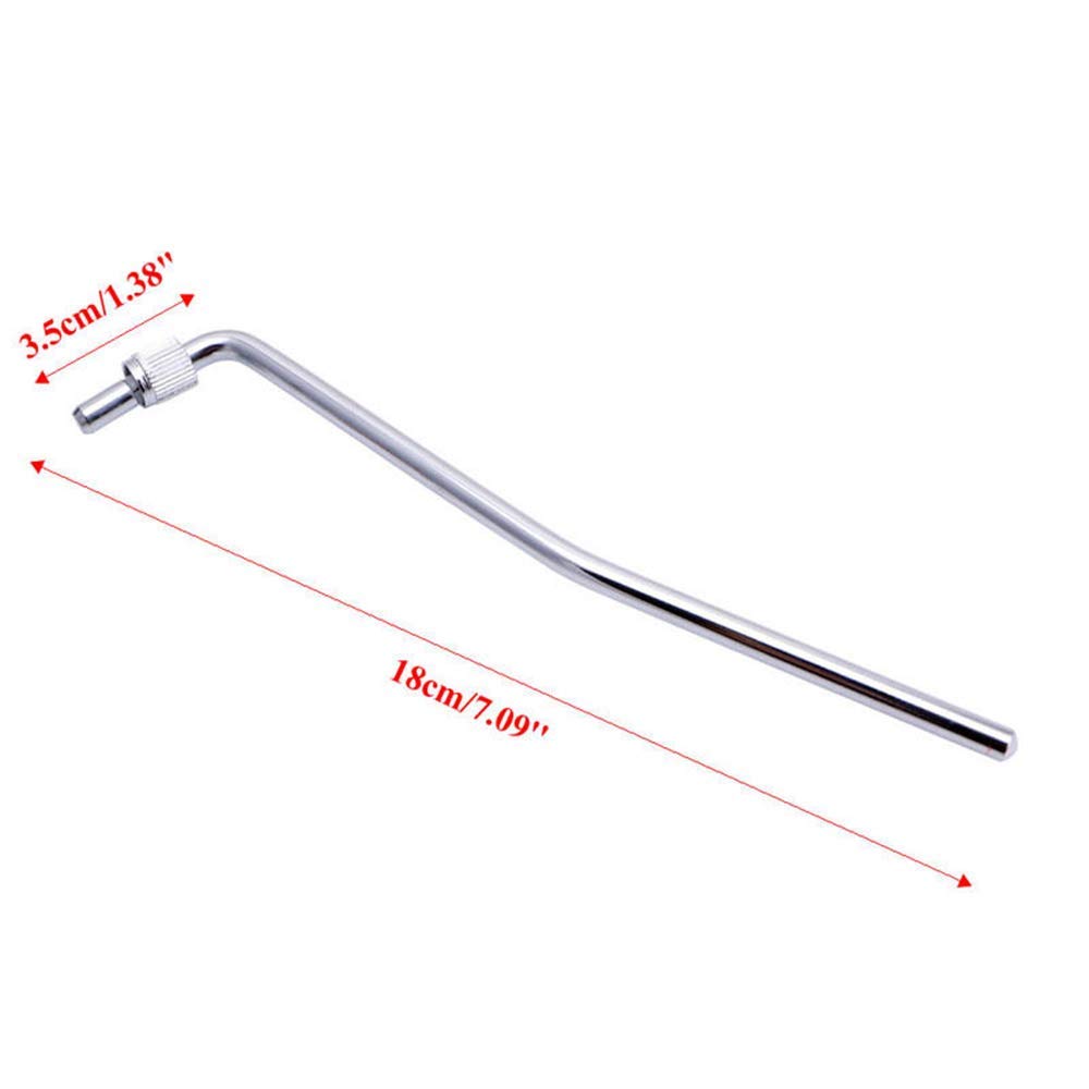 6mm/0.24" Guitar Double Tremolo Arm Whammy Bar Replacement for Floyd Rose Electric Guitar Tremolo Bridge System Parts, Chrome (2 Pack)