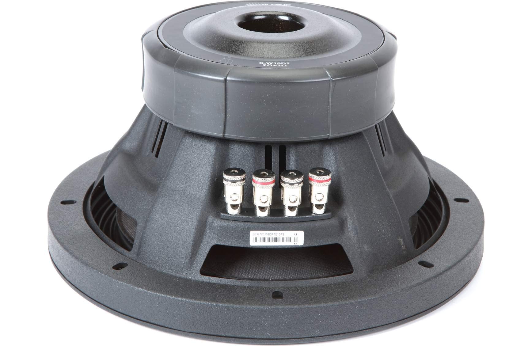 Alpine S-W10D4 Car Audio Type S Dual 4 Ohm 1200 Watt 10" Subwoofers with Sub Install Kit Package