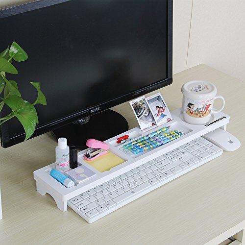 CYBERNOVA Desk Organiser Office Small Objects Storage Keyboard Commodity Shelf