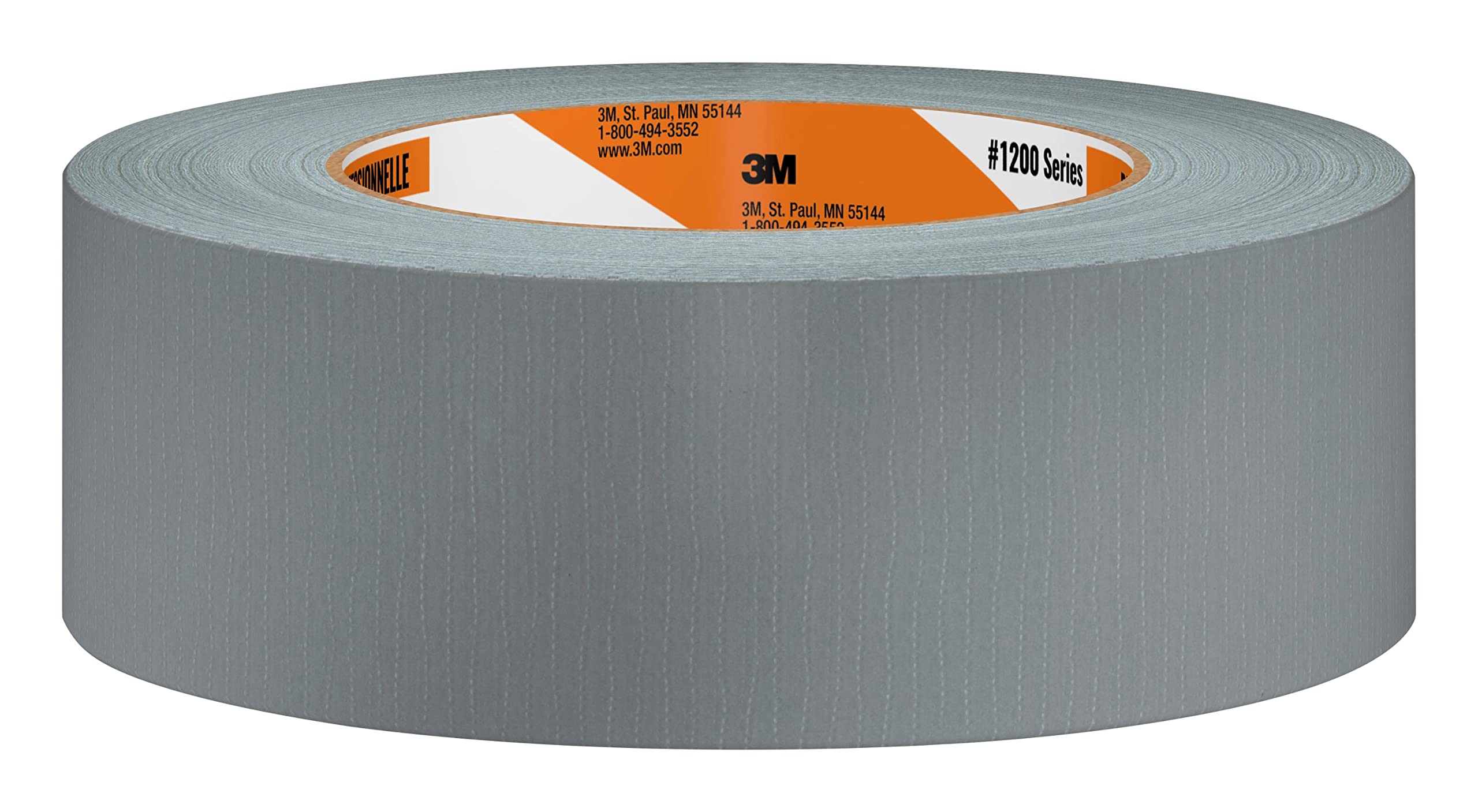 3M Pro Strength Duct Tape, 1.88 in x 60 yds, Professional-Grade Multi-Purpose Tape, Powerful Adhesive, Long-Lasting Bond, Ideal for Industrial & HVAC Use, Excellent Strength For Durability (1260-A)