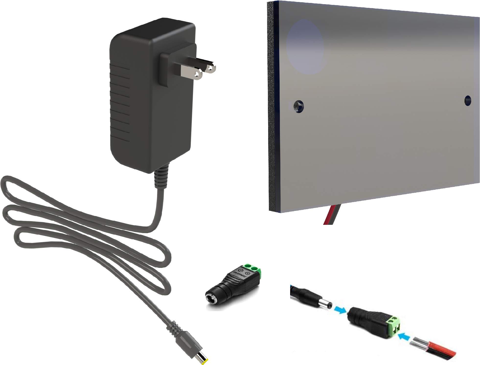 Microlight Infrared Illuminator IR Plate 120/5-940 for Hidden spy cam in Covert Surveillance Systems 120deg Wide Angle up to 15ft Invisible Night Vision 110-240 V AC