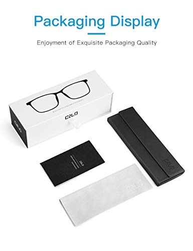 CNLO Blue light blocking Glasses,Computer Glasses,Gaming Glasses,TV Glasses,For UV Protection, Anti Eyestrain,Lightweight Frame Eyewear,Men/Women (Crystal)