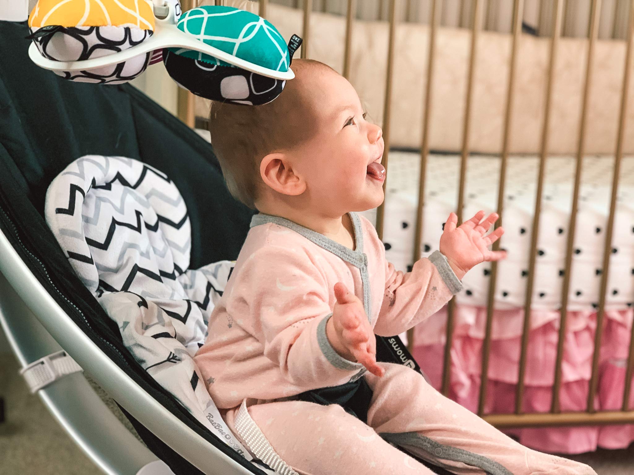 Infant Insert Compatible with 4Moms Mamaroo & Rockaroo – Car Seat Insert 2 Pack – Reversible Infant Car Seat Insert – Rockaroo & Mamaroo Newborn Insert – Soft Plush Minky Car Seat Head Support Insert