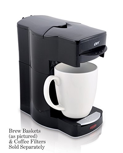 Café Valet Black Single Serve Coffee Brewer, Exclusively for use with Café Valet Coffee Packs