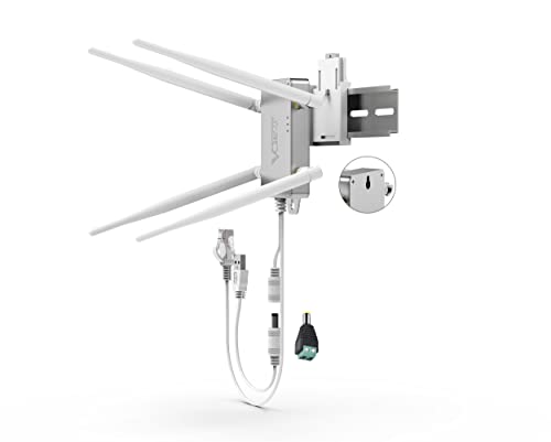 VONETS VBG1200 Industrial Mini Dual Band 2.4GHz/5GHz WiFi Bridge/Router/WiFi to Ethernet Adapter/AC1200 WiFi Signal Range Extender 1 RJ45 Male (10/100Mbps) USB/DC Powered for DVR IP Camera AGV
