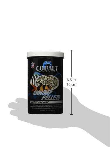 Cobalt Aquatics Shrimp Pellet, 20 oz, White/Black