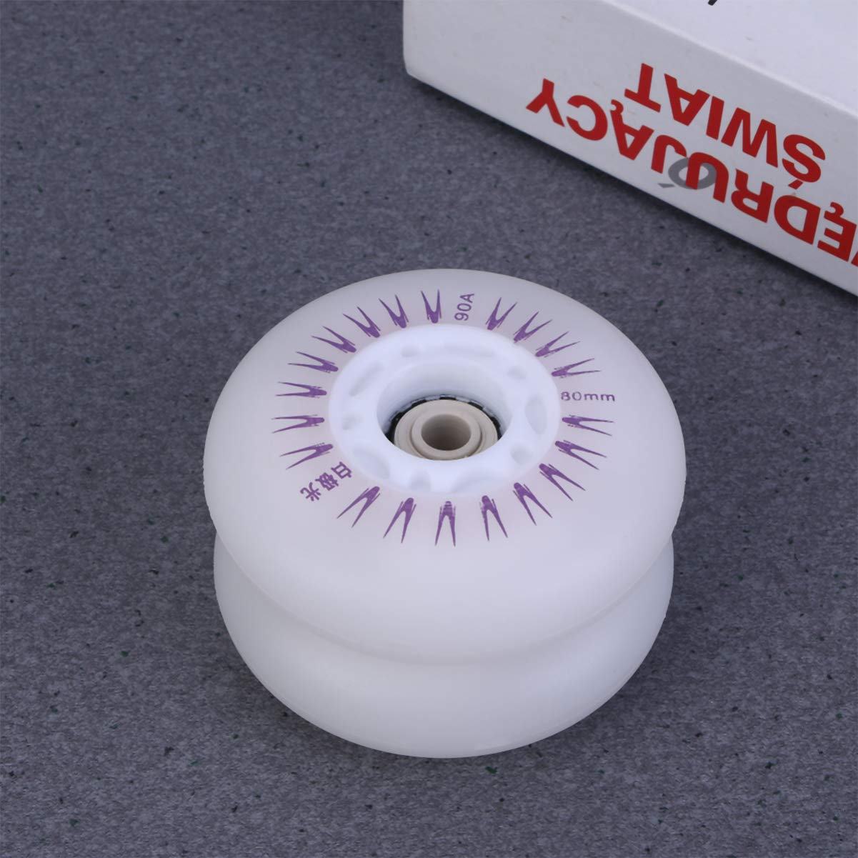 2 Pcs Accessories Roller Skating Shoes Replacement Roller Wheels Inline Wheels an Fittings Flash Roller Skating Wheels pully Pulleys PU Flash Wheels Luminous Wheel LED