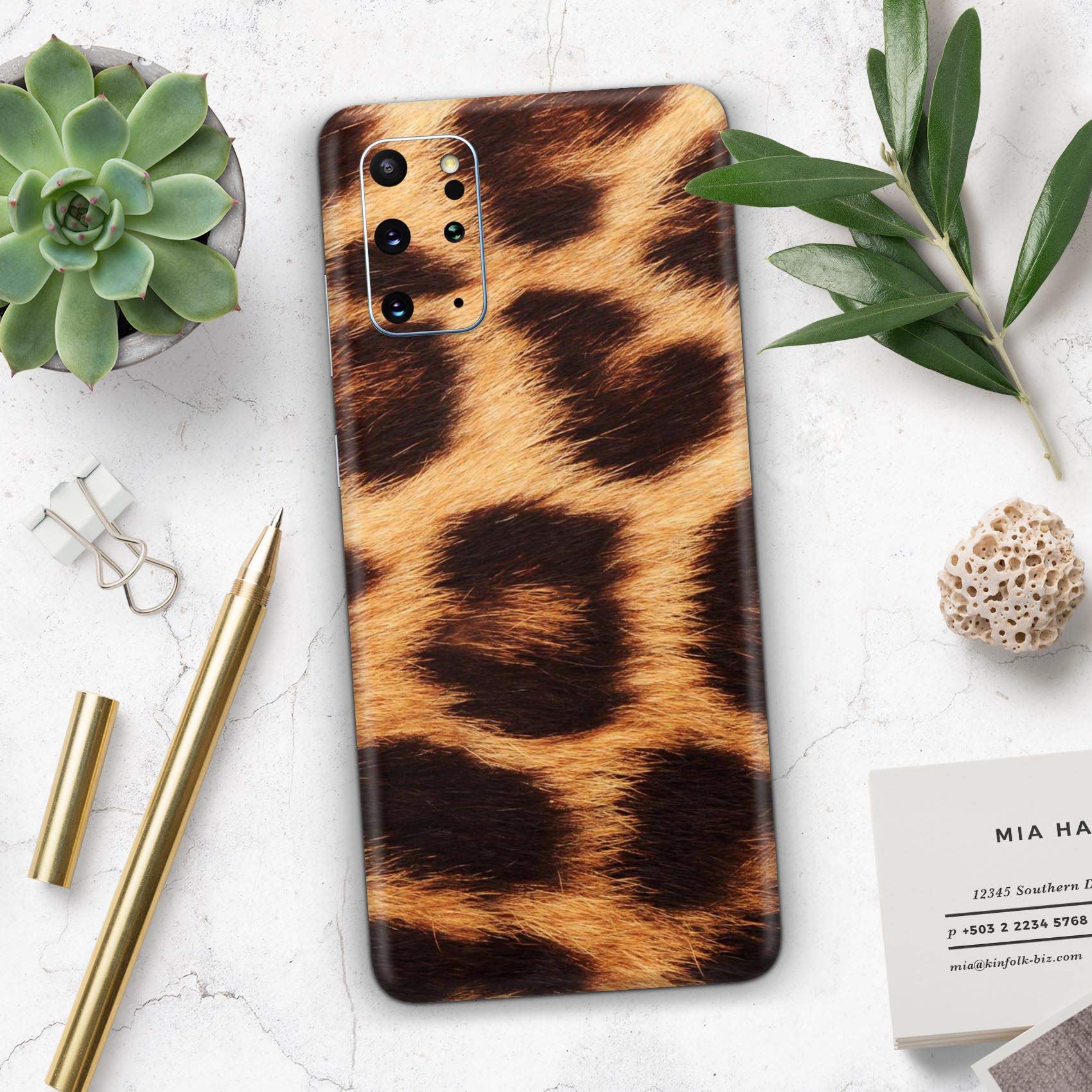 DesignSkinz Real Cheetah Print Protective Vinyl Decal Wrap Skin Cover Compatible with The Samsung Galaxy S20 (Screen Trim & Back Glass Skin)