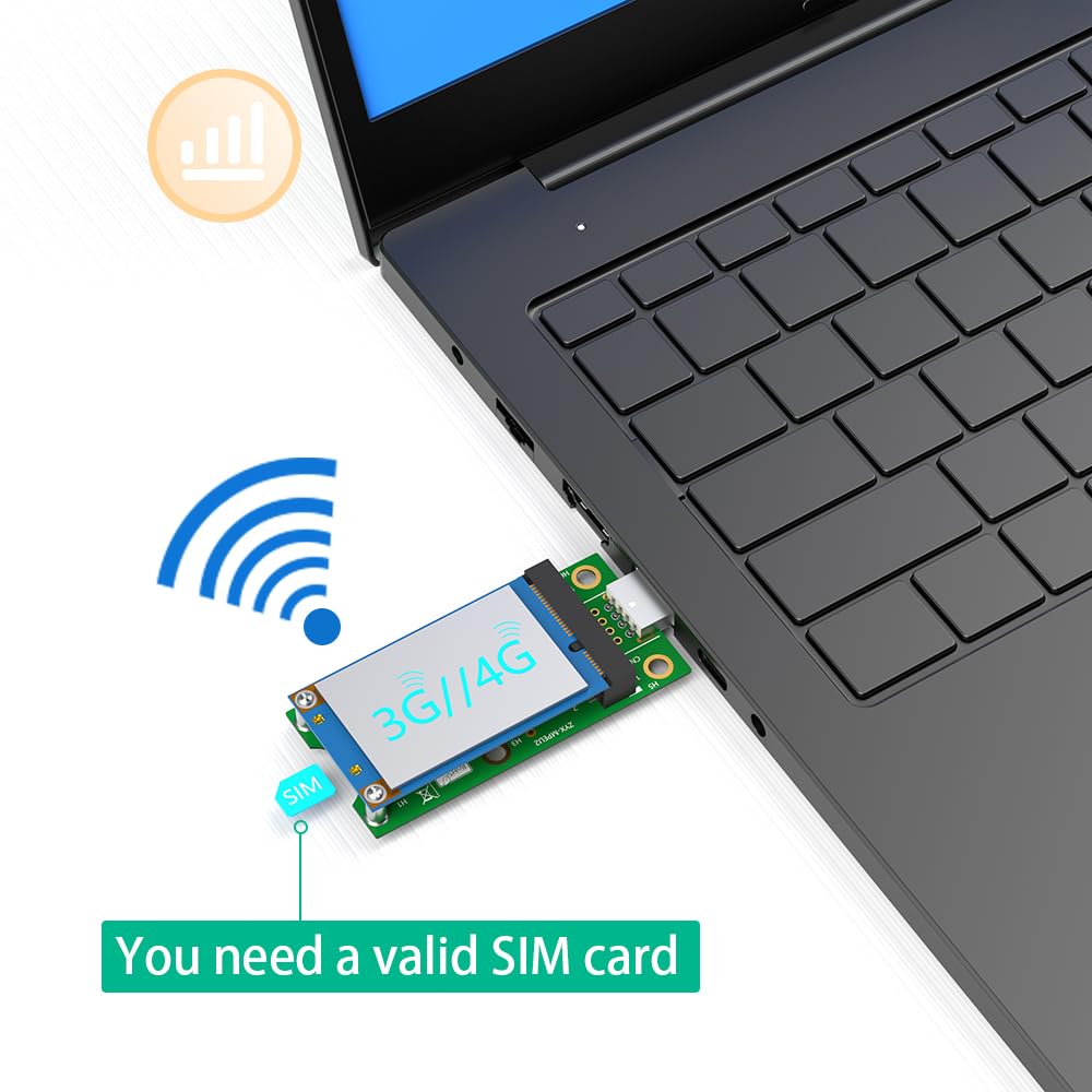 Mini Pcie USB Adapter SIM to USB Adapter with SIM Card Slot for WWAN/LTE Module